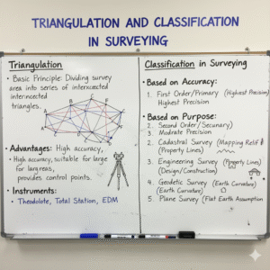 Triangulation and Classification in Surveying - Civilnotess.com