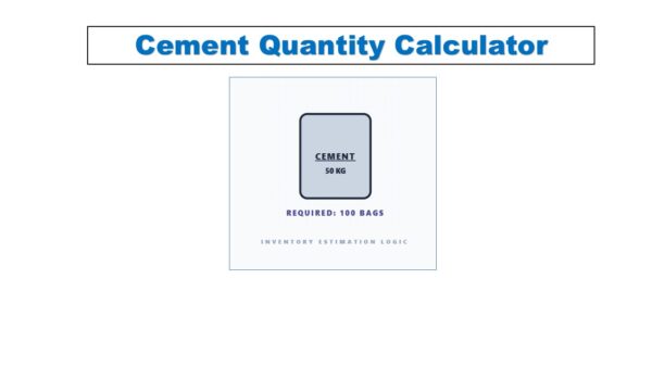 Cement Quantity Calculator - Civilnotess.com