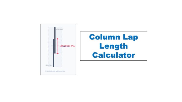 Column Lap Length Calculator - Civilnotess.com