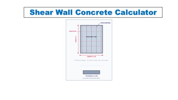 Shear Wall Concrete Calculator - Civilnotess.com