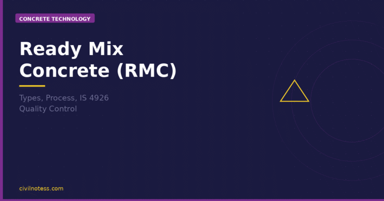 Ready Mix Concrete (RMC): Types, IS 4926 Requirements, Process ...